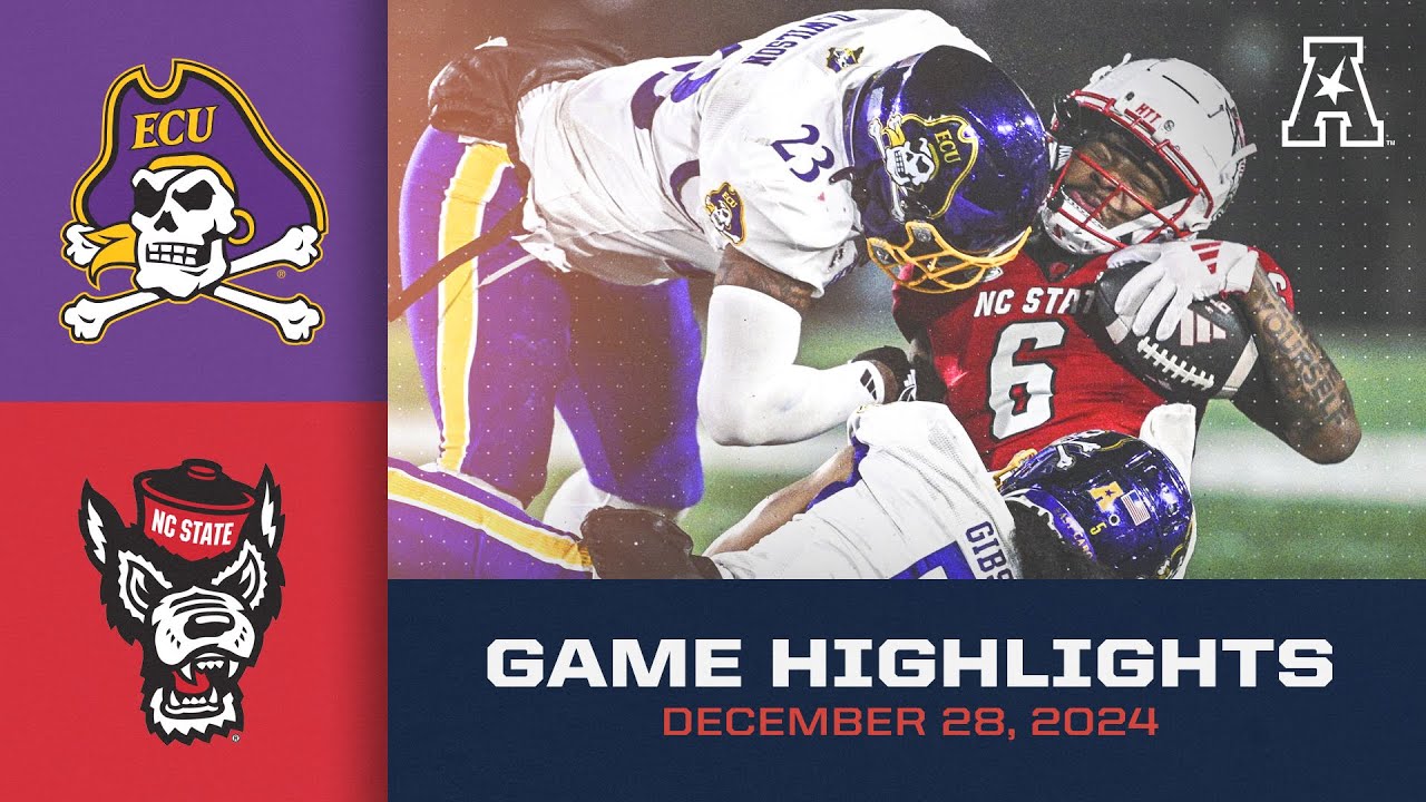 Game Highlights: East Carolina vs. NC State | Go Bowling Military Bowl ...