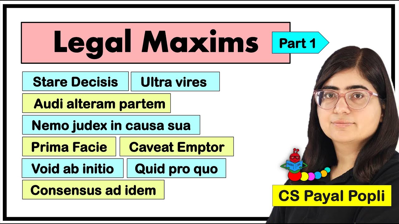 Legal Maxims | Legal Maxims for Law Students #legalmaxims #cafoundation ...
