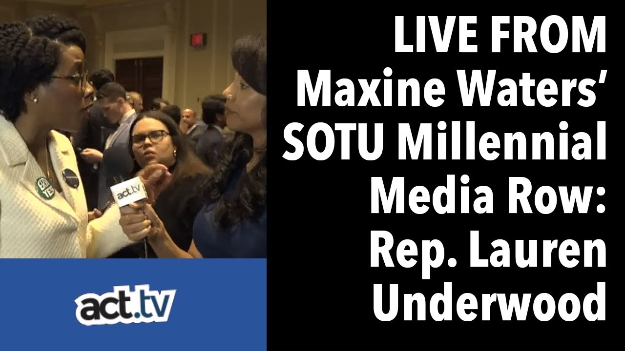 Rep. Lauren Underwood Interview From The Maxine Waters 2020 SOTU ...
