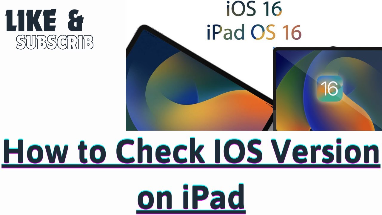 How to Check IOS Version on iPad - YouTube