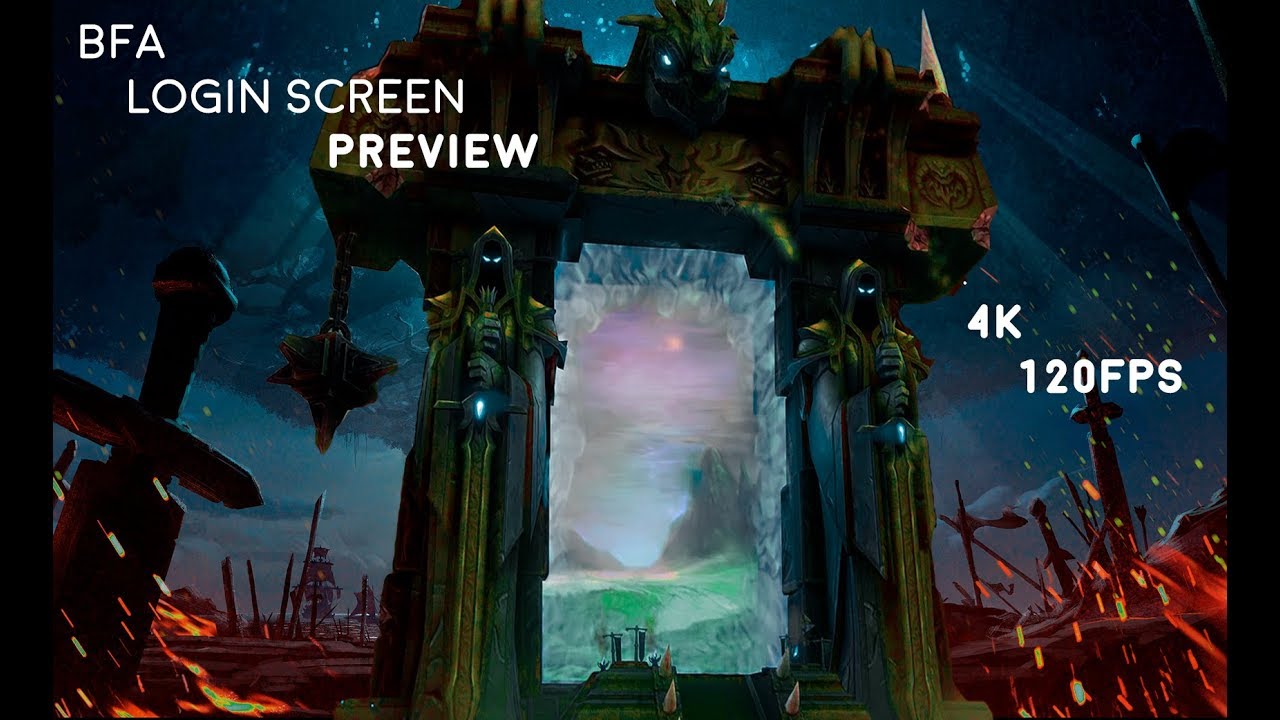WoW Battle for Azeroth Login Preview - YouTube