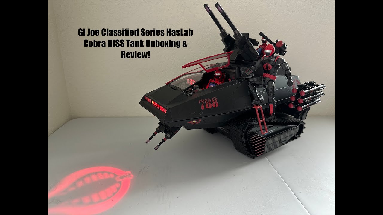 GI Joe Classified Series HasLab Cobra HISS Tank Unboxing & Review ...