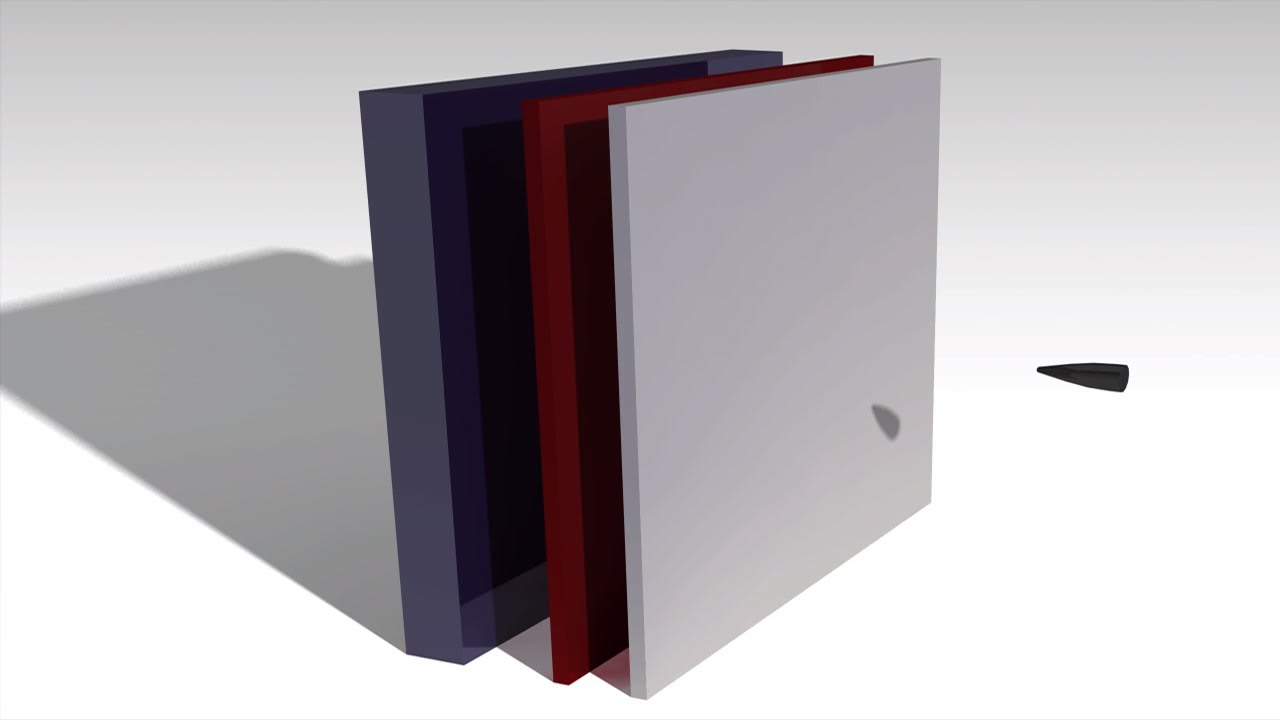 💯 Catia Model for Ansys # 23 : Bullet and Plates for Impact Analysis ...