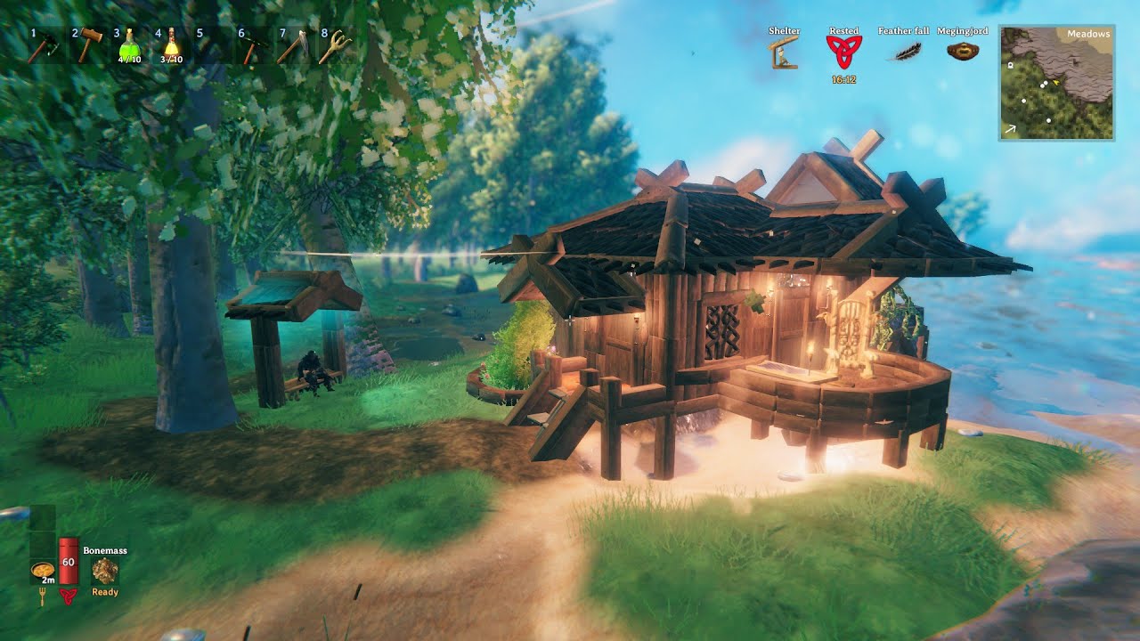 Valheim a Cottage by the sea tutorial. - YouTube