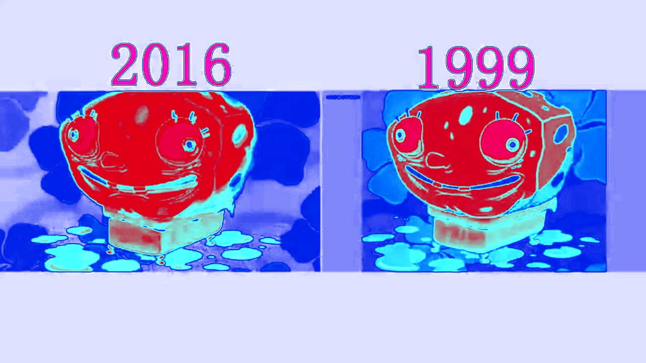 SPONGEBOB SQUAREPANTS OPENING SIDE BY SIDE COMPARISON IN WEIRD CHORDED ...