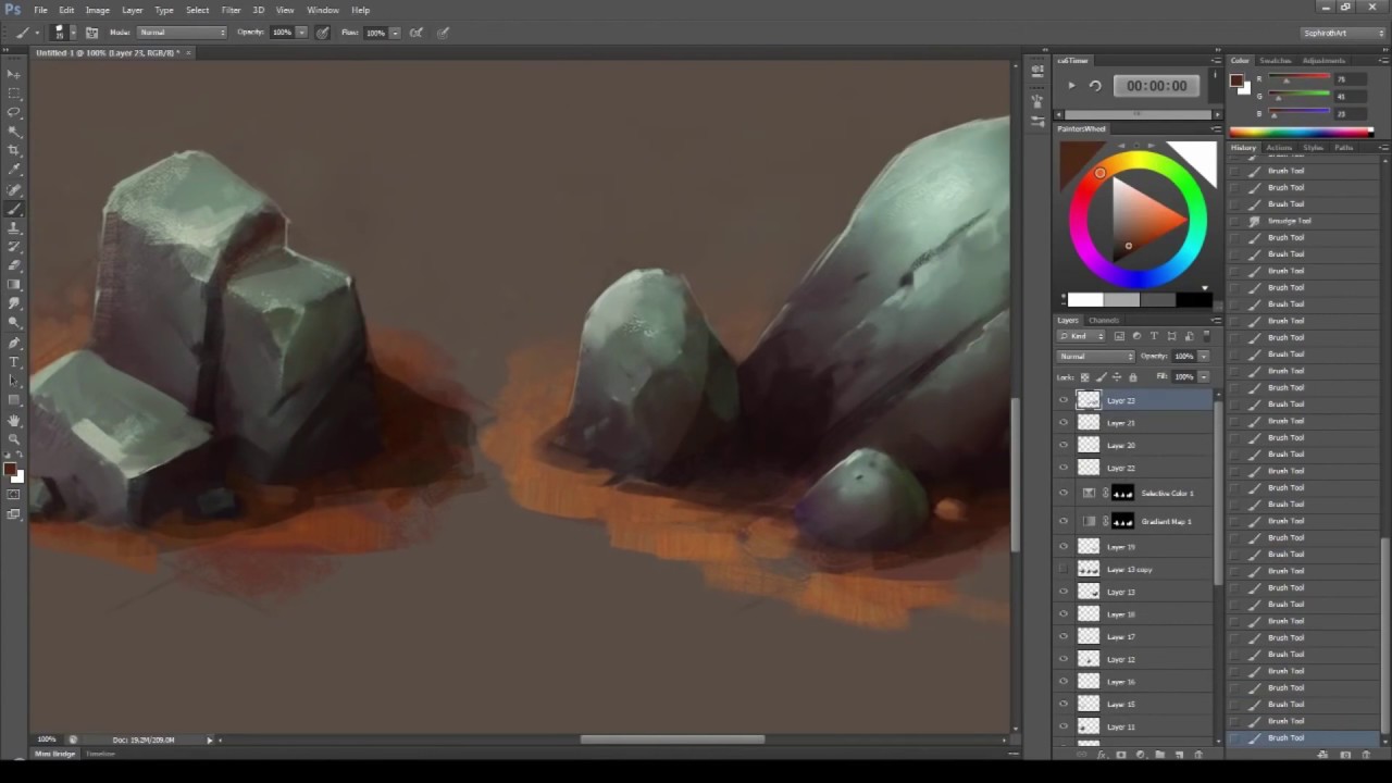 Isometric Stones Tutorial by Sephiroth Art - YouTube