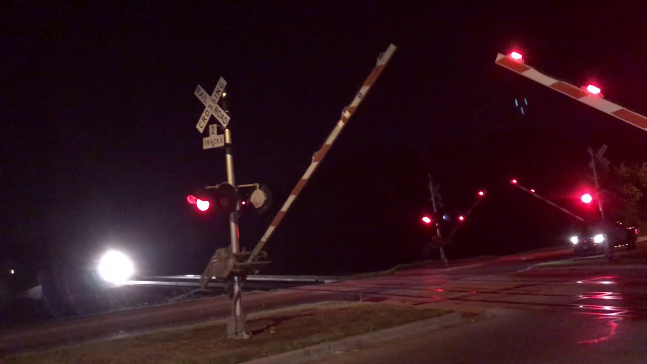 Late SB Amtrak train and Nb Union Pacific limestone train at dittmar ...
