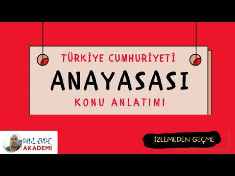 ANAYASA Konu Anlatımı #1 (AGS-EKYS)