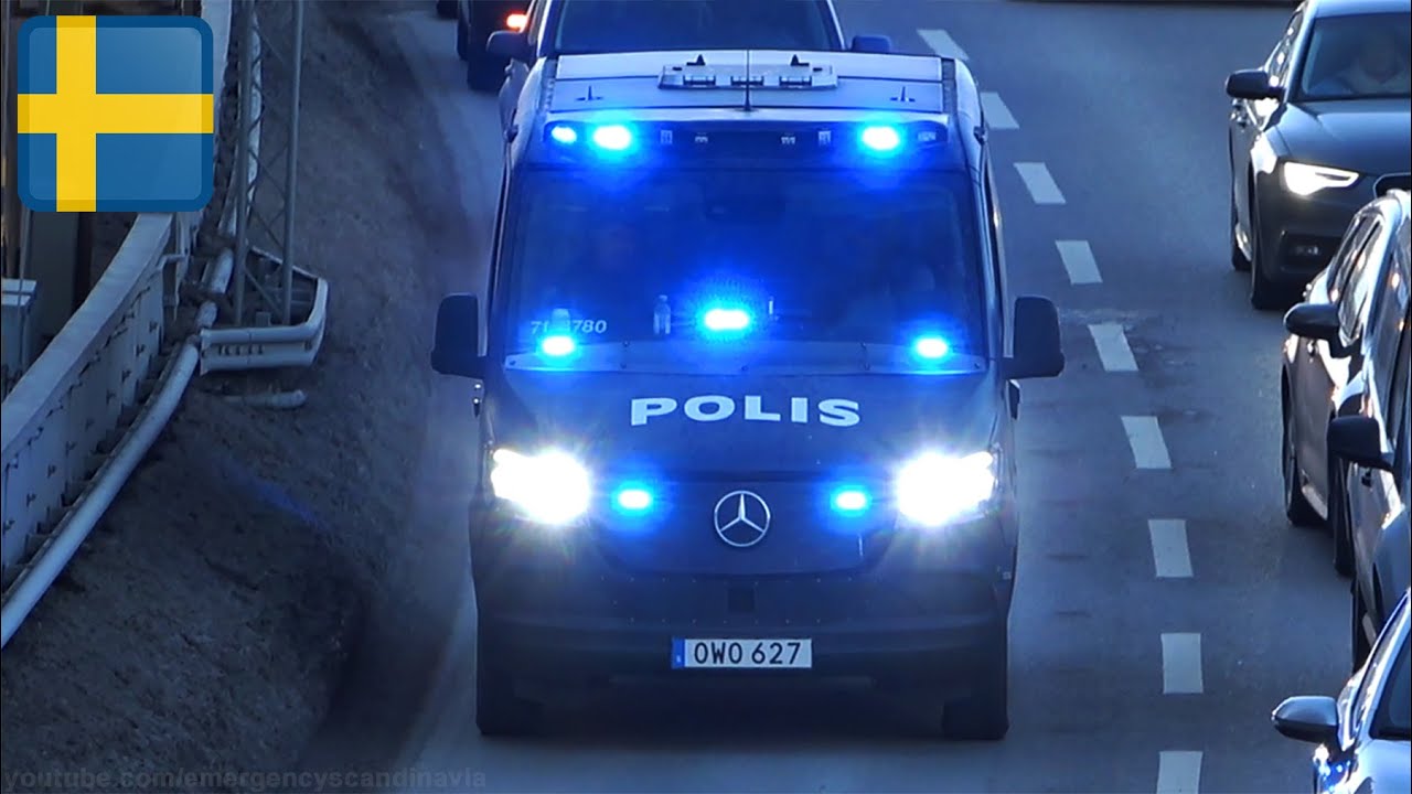 Police riot vans and special units responding [SE | 3.2023] - YouTube