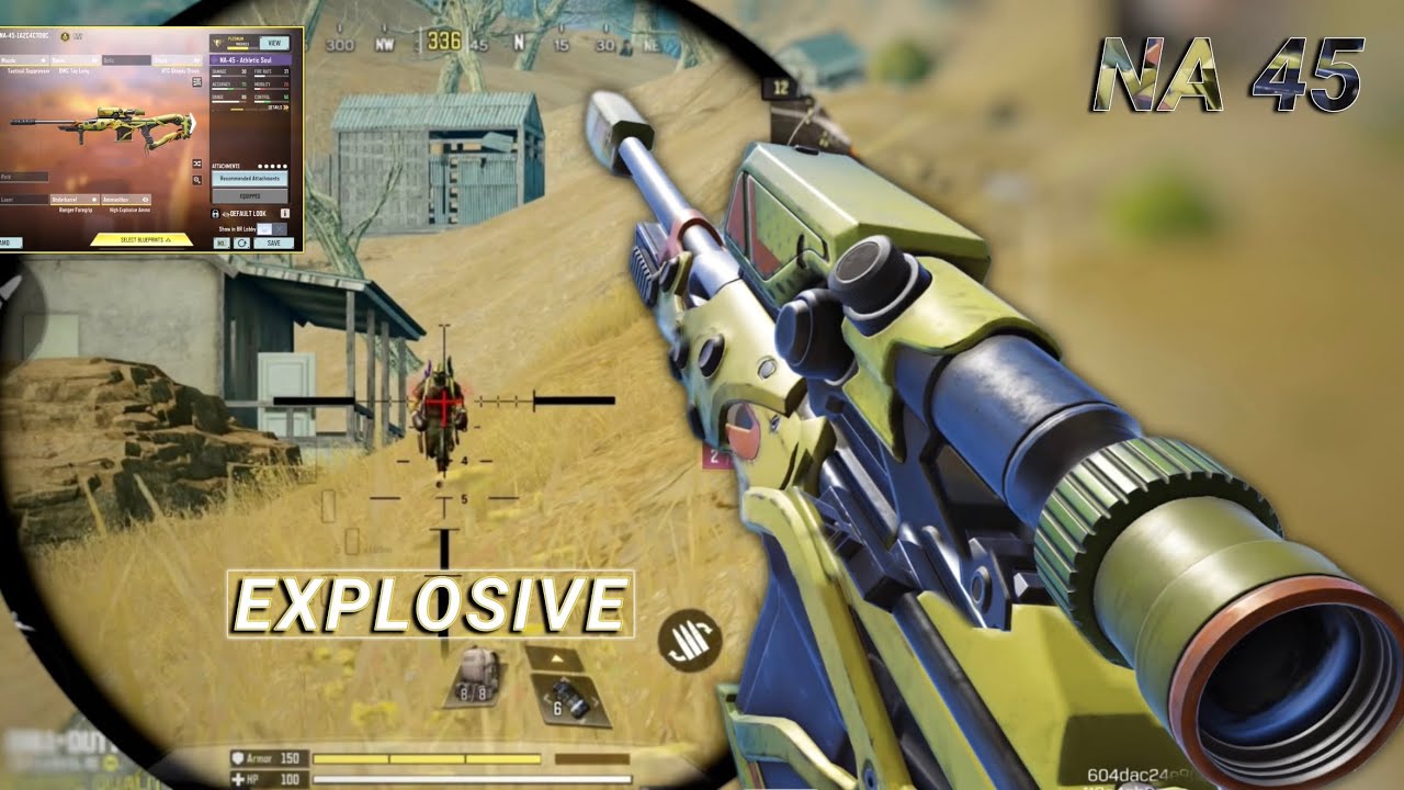 THE EXPLOSIVE NA-45 GUNSMITH INSANE!! | BEST NA 45 GUNSMITH CODM BR ...