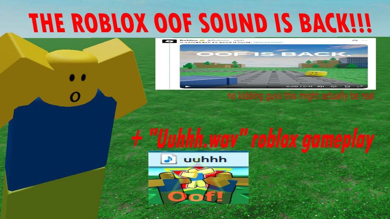 Iconic Oof Sound Is Back | "Uuhhh.wav" Roblox gameplay - YouTube