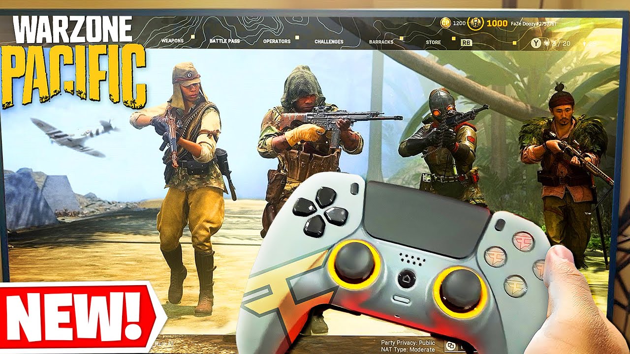 My NEW CONTROLLER for Warzone Pacific! 🎮 (HANDCAM) - YouTube