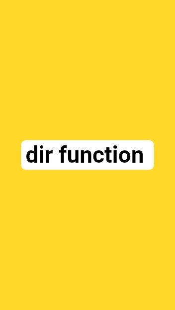 Dir Function Python Coding Challenge Youtube 1278