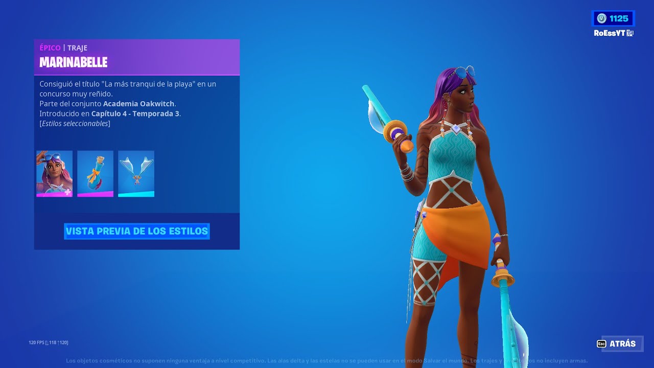 NUEVA SKIN *MARINABELLE* y SKINS MARVEL! NUEVA TIENDA FORTNITE HOY 1 ...