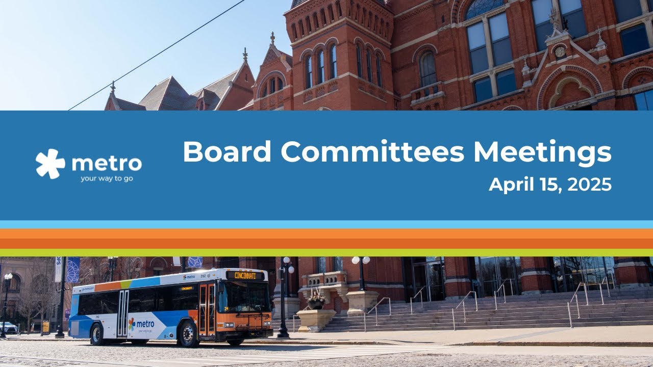 SORTA/Metro Board Committee Meeting: April 15, 2025 - YouTube