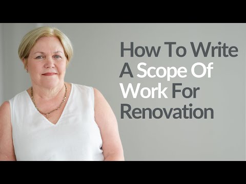 How To Write A Scope Of Work Home Renovation