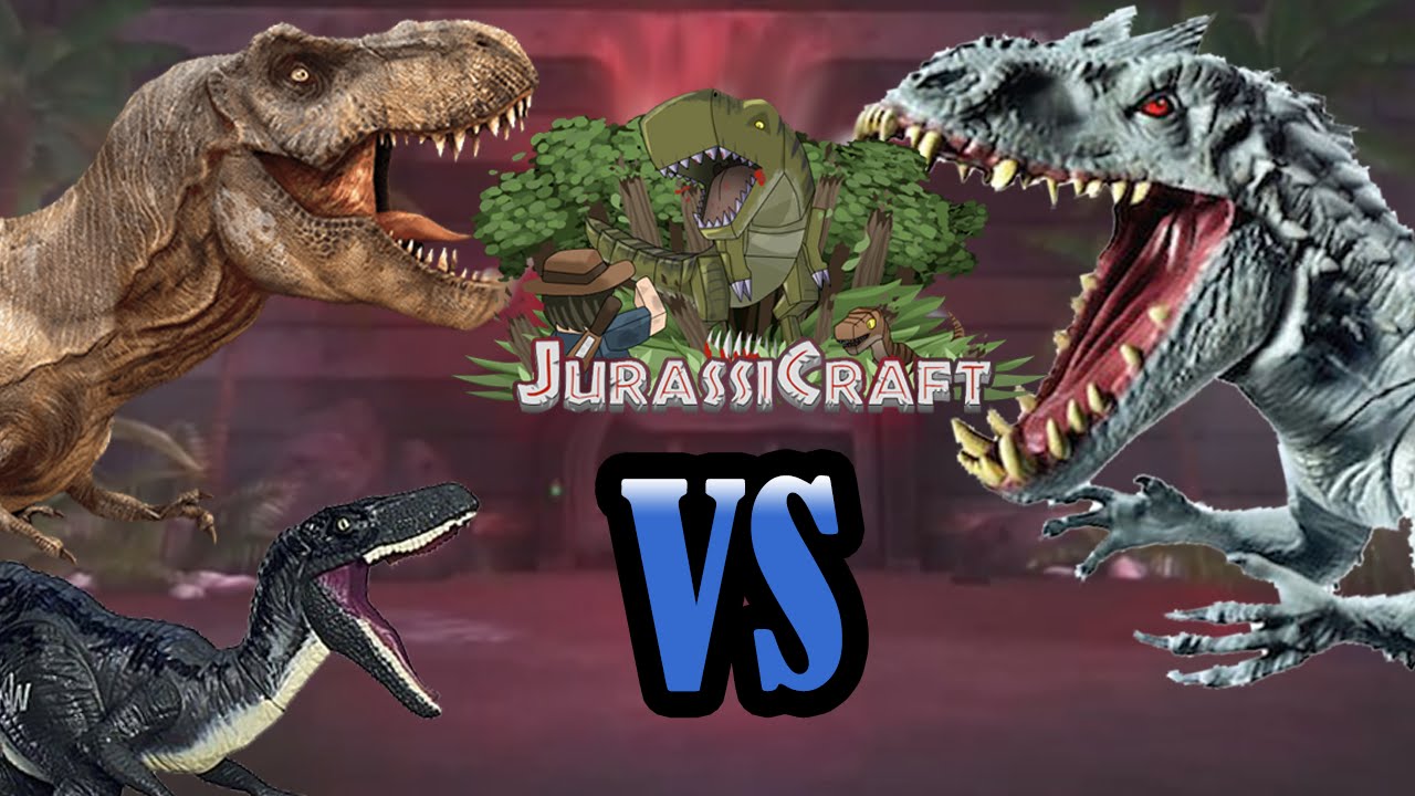 Rexy & Blue VS Indominus Rex!! | Dino Battles! - Jurassicraft 2.0 ...