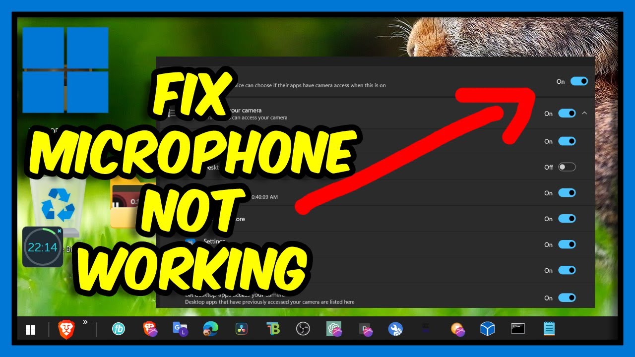 Windows 11 How To Fix Microphone Not Working In Windows 11 - YouTube