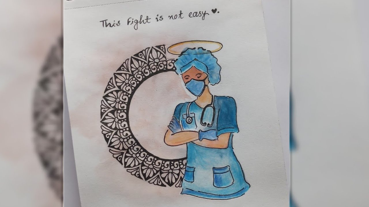 nurse/international nurse's day/mandala art for beginner/mandala art ...
