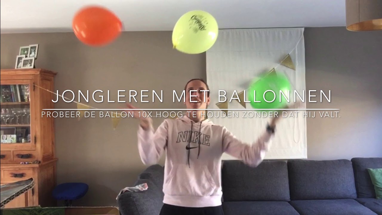 JONGLEREN en SPELEN met ballonnen - YouTube