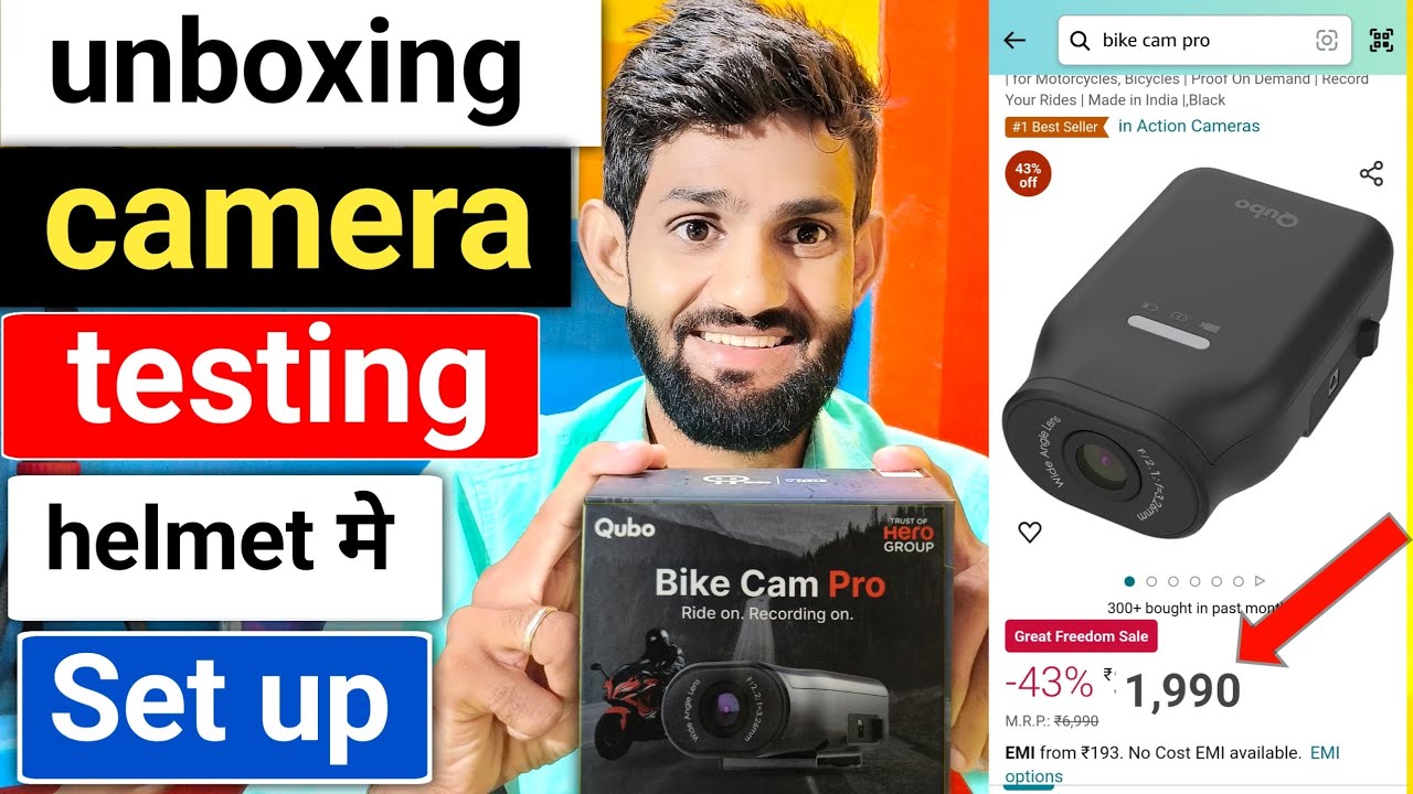 Qubo Bike camera pro review | Qubo Bike Cam Pro | Bike Cam Pro Unboxing ...