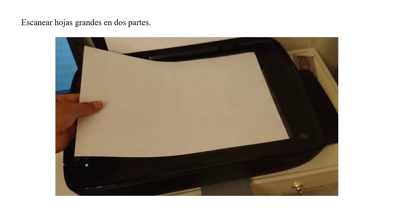 Cómo escanear hojas grandes - YouTube