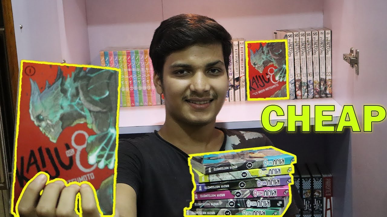 buying second hand manga from discord / indian manga haul / kaiju no.8 ...