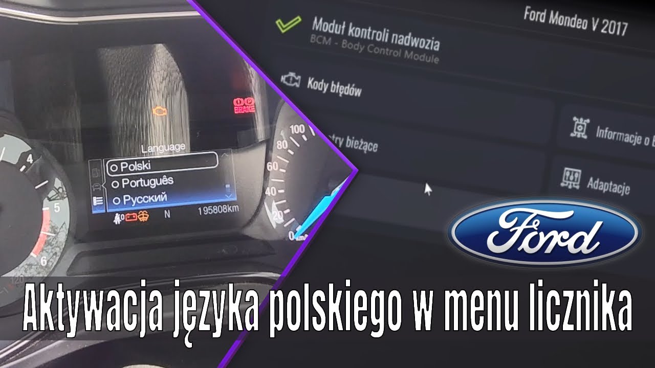 Aktywacja polskiego Menu w liczniku - Ford Mondeo/Fusion/Galaxy/S-Max ...