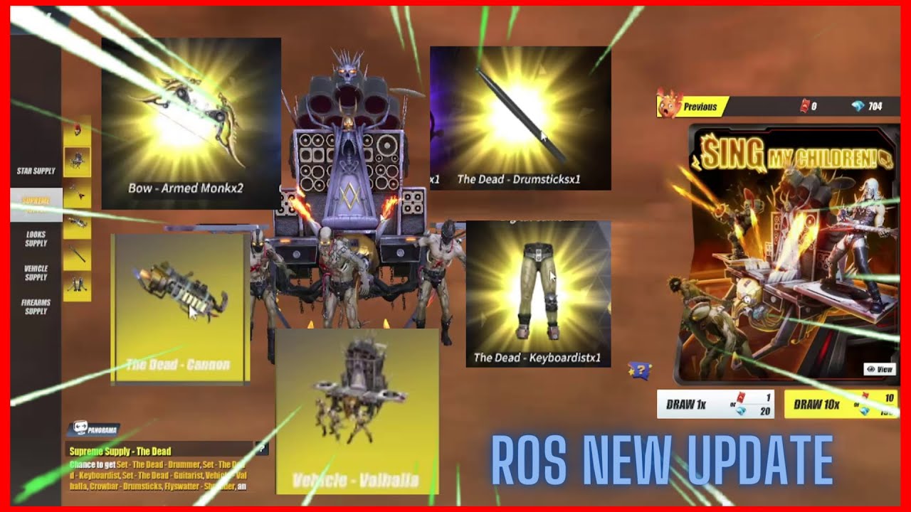 ROS NEW UPDATE : DECEMBER 8,2021 : NEW SUPREME SUPPLY SKIN - YouTube