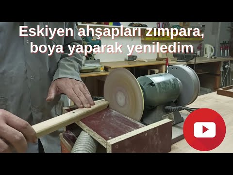 Ahşap Zımparalama ve Boyama Teknikleri | Kendin Yap Ahşap Dekorasyon | Çöp kovalarımızı yeniledik!!