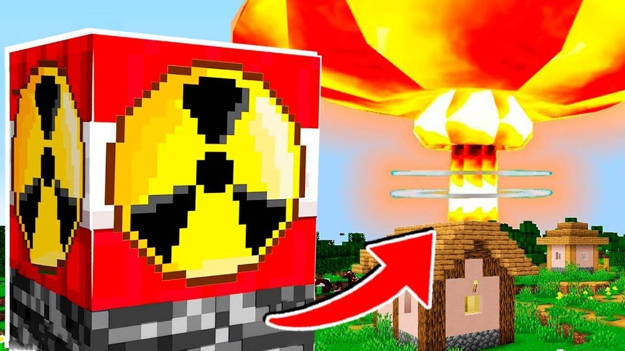 Playing Minecraft and Detonate BomB (BIG BOOM!) 😱 #minecraft - YouTube
