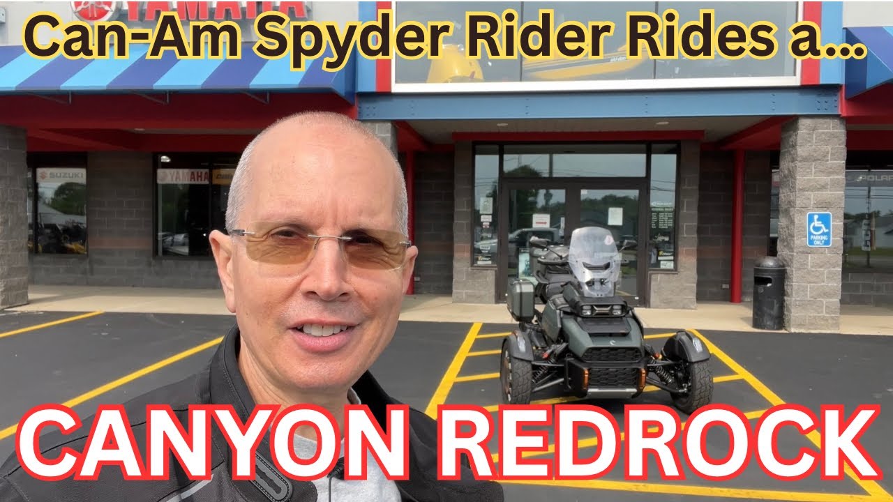 Can-Am Spyder Rider Rides a Canyon RedRock - YouTube