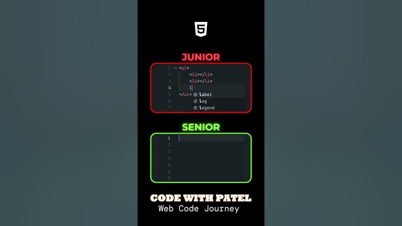 Senior Developer Learncoding Codinghacks Codingshortvideo Ytshorts Viral Youtube