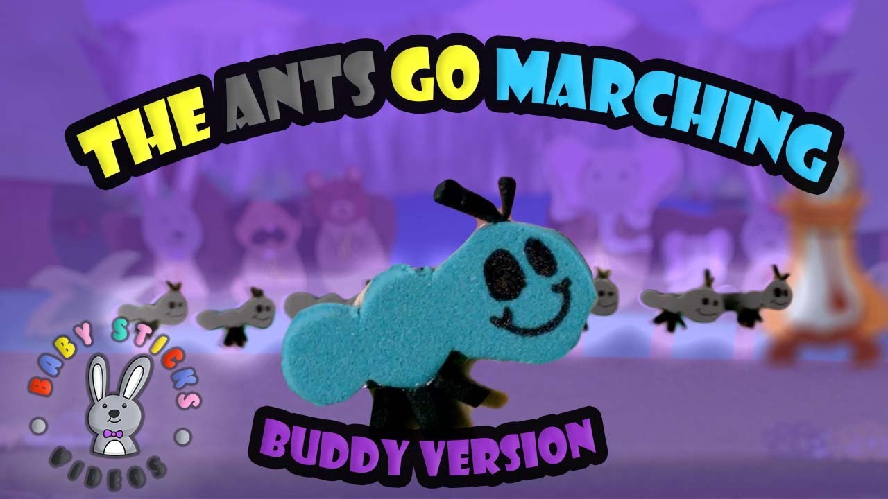 The Ants Go Marching | Buddy BunBun | Baby Sticks Videos - YouTube