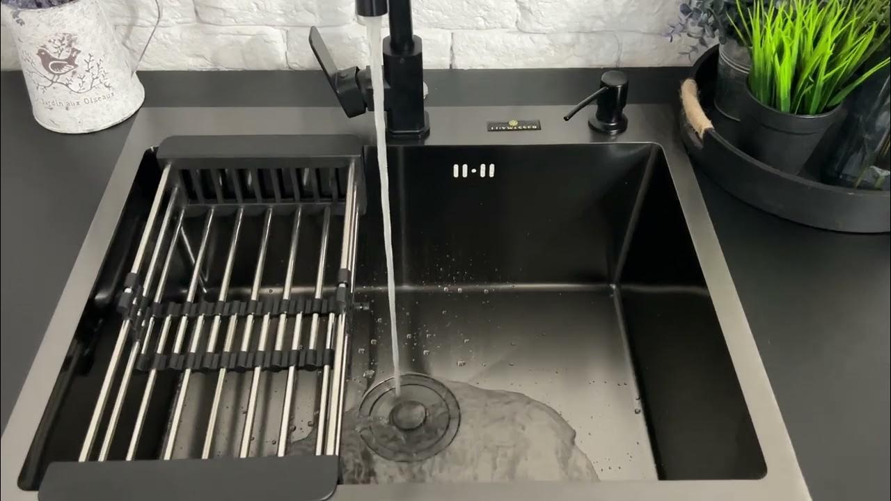 Мойка для кухни из нержавейки PVD Графит 600х500/450 LUXWASSER 31205 ...