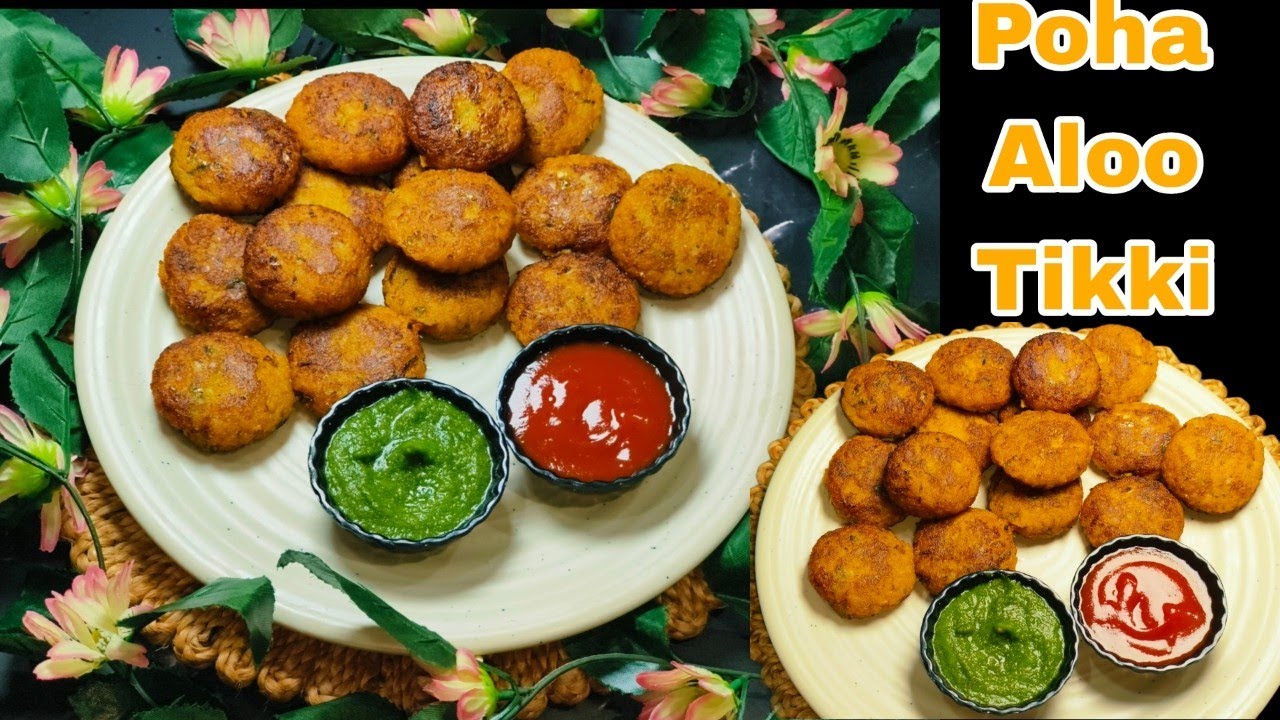 Crispy Aloo Poha Tikki|Poha-Aloo cutelet recipe in 10 minutes|Poha ...