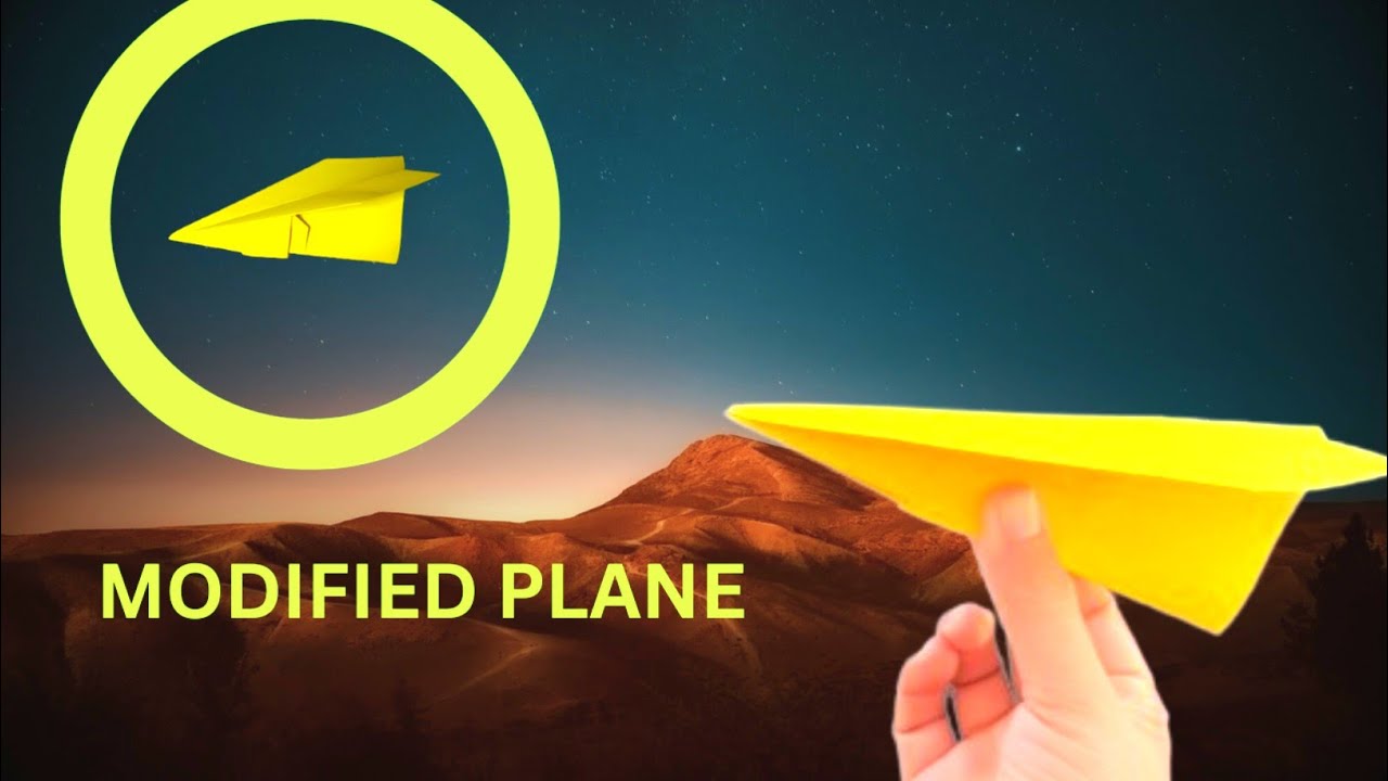 Modified Paper Airplane | 300 Feet straight flight - YouTube