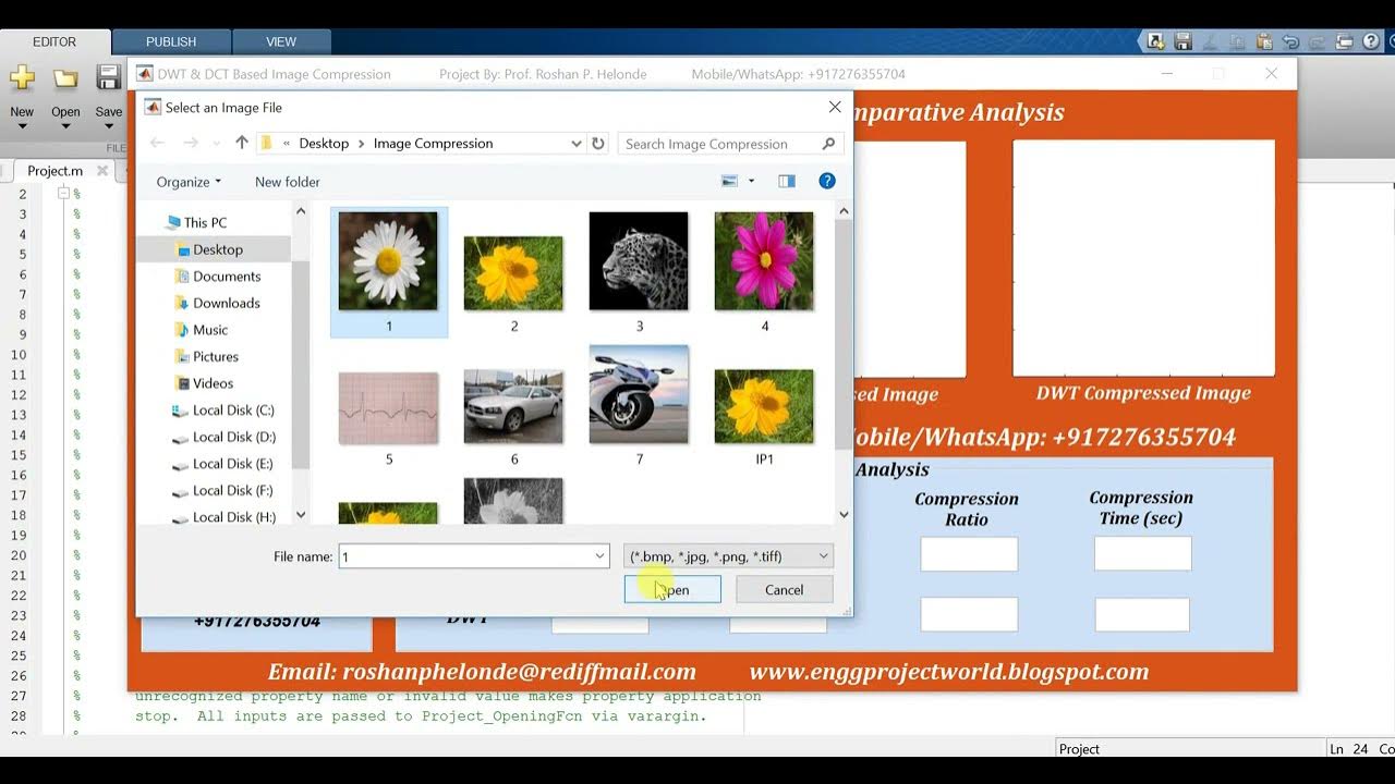 Image Compression Using DWT & DCT Comparative Study Matlab Project With Source Code - YouTube