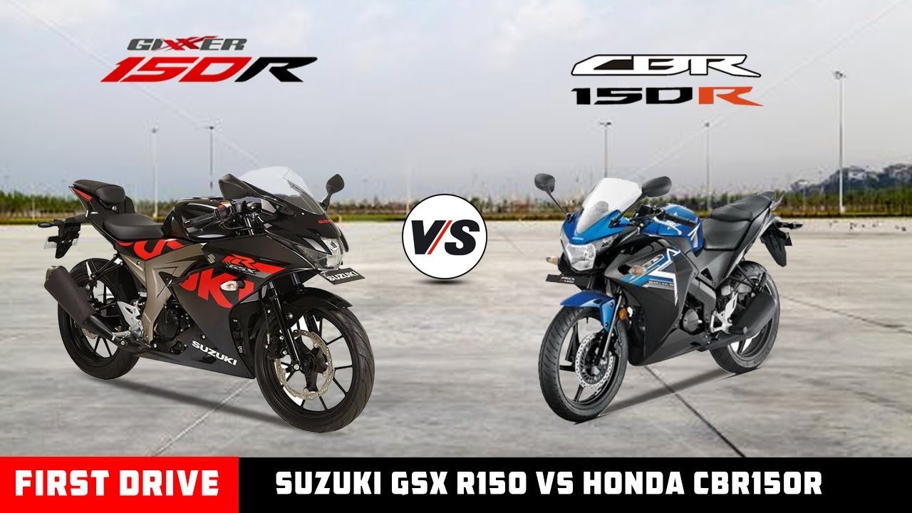 Compare Suzuki GSX R150(gixxer 150) vs Honda CBR150R|First Drive| - YouTube