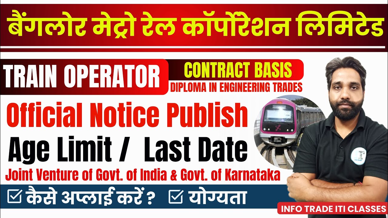 BMRCL Recruitment 2025 | Bangalore Metro Rail Corporation Limited ...