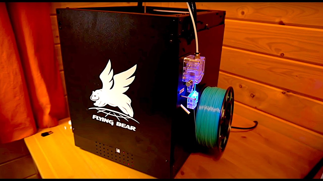 Печать фигурок на Flying Bear Ghost 5 3d принтер - YouTube