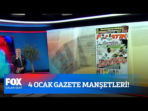 4 Ocak gazete manşetleri! 4 Ocak 2021 İsmail Küçükkaya ile Çalar Saat