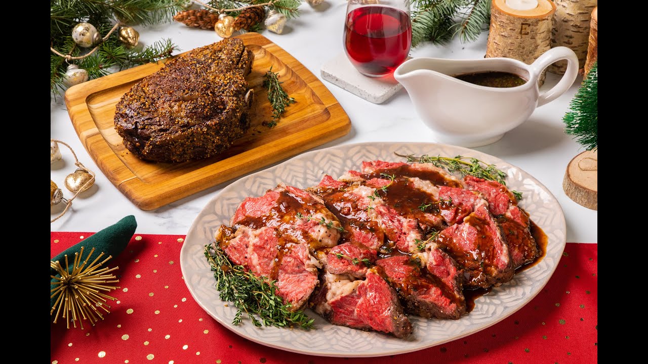 Royal Prime Rib with Red Wine Jus - YouTube