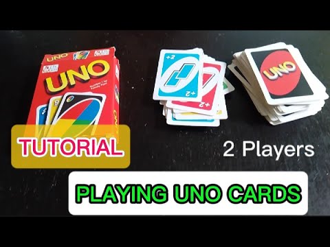 Tutorial Playing UNO Card Game for 2 Players - How to Play UNO ...