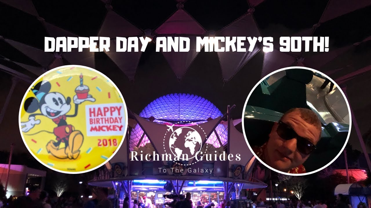 DAPPER DAY AND MICKEY'S 90TH! - Vlog 45 - YouTube