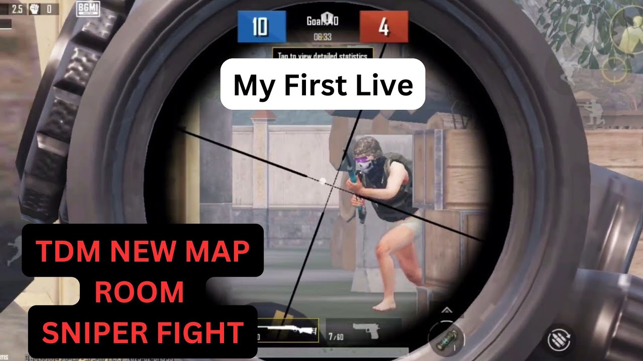 tdm bgmi new map room fight gameplay arena, tdm room/sniping only - YouTube