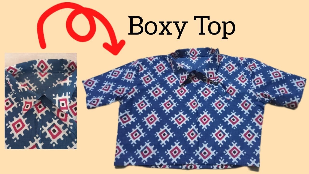 DIY boxy top tutorial | boxy top sewing - YouTube
