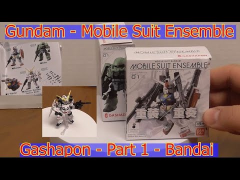 REVIEW - Gundam - Mobile Suit Ensemble - Gashapon - Bandai - YouTube