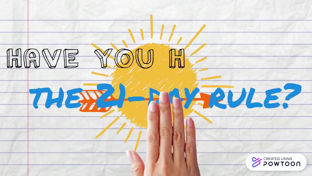 21일의 법칙(The 21-Day Rule) - YouTube