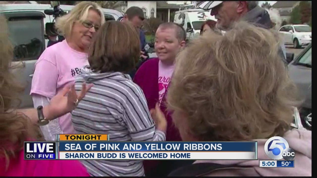 Live on Five: Sharon Budd returns home to cheers and tears - YouTube